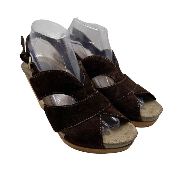 Earthies | Shoes | Earthies Womens Clog Sandals Size 9b Brown Suede ...